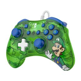 pdp LLC ROCK CANDY WIRED LUIGI LIME Controller Lime für Nintendo Switch, Switch OLED