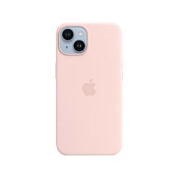 Apple Silikon Case mit MagSafe, Backcover, Apple, iPhone 14, Chalk Rosa