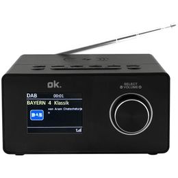 OK. OCR 530-B Radiowecker, DAB+, FM, Bluetooth, Schwarz