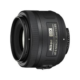 Nikon JAA132DA NIKKOR G - 35 mm f/1.8 AF-S, DX (Objektiv für Nikon F-Mount, Schwarz)