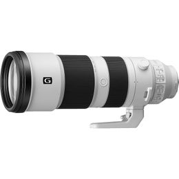 Sony SEL200600G Vollformat 200 mm - 600 f/5.6–6.3 G-Lens, ED, OSS, IF, IZ (interner Zoom), FHB, FRL, DMR, Circulare Blende (Objektiv für Sony E-Mount, Weiß)