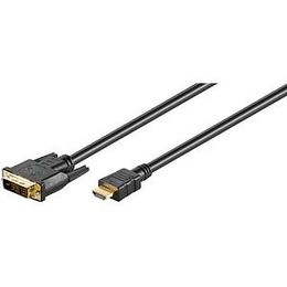 goobay HDMI A/DVI-D Kabel 1,0 m schwarz