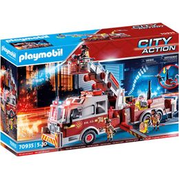 Playmobil 70935 Feuerwehr-Fahrzeug: US-Tower Ladder Spielset, Mehrfarbig