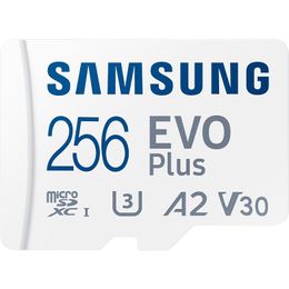 Samsung EVO Plus, Micro-SDXC Speicherkarte, 256 GB, 130 MB/s