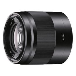 Sony SEL50F18 - 50 mm f/1.8 OSS, Circulare Blende (Objektiv für Sony E-Mount, Schwarz)