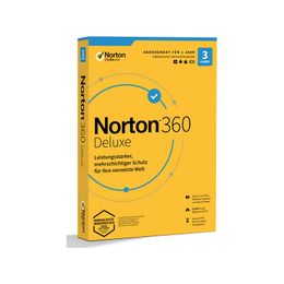 NORTON LIFELOCK Norton 360 Deluxe - 1 Benutzer 3 Geräte Jahr 25GB Cloud-Speicher (PC, iOS, MAC, Android) [PC]