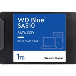Western Digital WD Blue SA510 WDS100T3B0A Festplatte, 1 TB SSD SATA 6 Gbps, 2,5 Zoll, intern