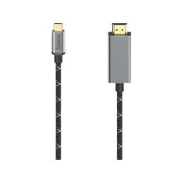 Hama 1.5 m USB-C-Stecker auf HDMI-Stecker Kabel, Schwarz