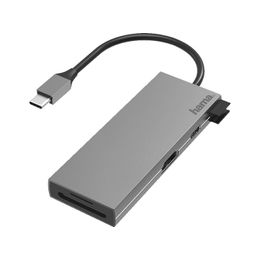 Hama 6 Ports USB-C-Multiport Adapter, Anthrazit