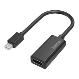 Hama Mini-DisplayPort-Stecker auf HDMI-Buchse Kabeladapter, Schwarz