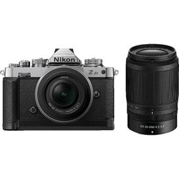 Nikon Z fc Kit Systemkamera mit Objektiv 16-50mm, 50-250 mm, 7,5 cm Display Touchscreen, WLAN