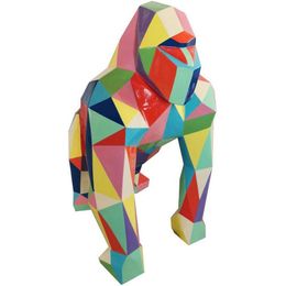 Casa Padrino Skulptur Designer Deko Skulptur Gorilla Affe Mehrfarbig 118 x 78 x H. 128 cm