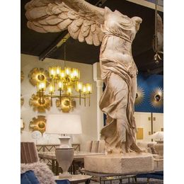 Casa Padrino Skulptur Luxus Jugendstil Skulptur Beige 106 x 98 x H. 320 cm