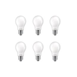 Philips LED-Lampe Classic 7W/827 (60W) frosted 6-pack E27