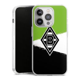DeinDesign Handyhülle BMG Borussia Mönchengladbach Offizielles Lizenzprodukt, Apple iPhone 14 Pro Hülle Bumper Case Handy Schutzhülle, weiß