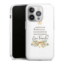 DeinDesign Handyhülle Eine Familie, Apple iPhone 14 Pro Hülle Bumper Case Handy Schutzhülle, weiß