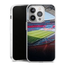 DeinDesign Handyhülle FC Bayern München FCB Stadion Stadion FC Bayern - Color, Apple iPhone 14 Pro Hülle Bumper Case Handy Schutzhülle, weiß