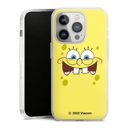 DeinDesign Handyhülle Spongebob Schwammkopf Offizielles Lizenzprodukt Kindheit, Apple iPhone 14 Pro Hülle Bumper Case Handy Schutzhülle, weiß