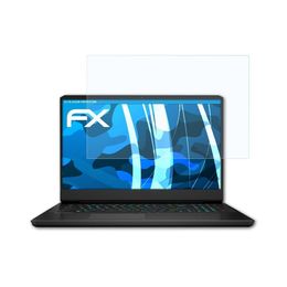 atFoliX Schutzfolie Displayschutz für MSI Vektor GP76, (2 Folien), Ultraklar und hartbeschichtet, weiß
