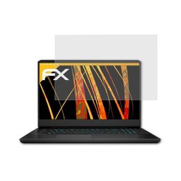atFoliX Schutzfolie für MSI Vektor GP76, (2 Folien), Entspiegelnd und stoßdämpfend, weiß