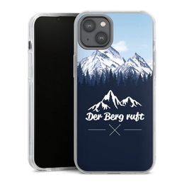 DeinDesign Handyhülle Wanderlust Berg Himmel Winterparadies, Apple iPhone 14 Plus Hülle Bumper Case Handy Schutzhülle, weiß