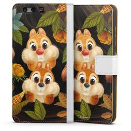 DeinDesign Handyhülle Disney Chip und Chap Offizielles Lizenzprodukt Chip and Chap, Huawei P10 Hülle Handy Flip Case Wallet Cover Handytasche Leder