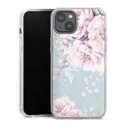 DeinDesign Handyhülle Blume Pastell Wasserfarbe Watercolour Flower, Apple iPhone 14 Plus Hülle Bumper Case Handy Schutzhülle, weiß
