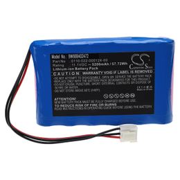vhbw passend für Comen CM1200A Medizin (5200 mAh, 11,1 V, Li-Ion) Akku Li-Ion 5200 mAh, schwarz