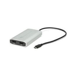 OWC Adapter Thunderbolt 3 > Dual HDMI 4K silber/schwarz, 26cm, mit DisplayLink