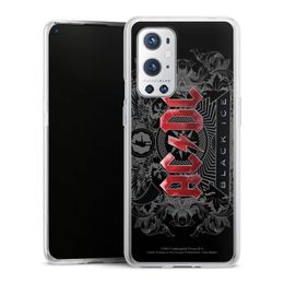 DeinDesign Handyhülle ACDC Fanartikel Black Ice ACDC black ice, OnePlus 9 Pro Silikon Hülle Bumper Case Handy Schutzhülle, weiß