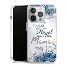 DeinDesign Handyhülle Muttertag Mama Blumen Engel Mama Blumen, Apple iPhone 14 Pro Hülle Bumper Case Handy Schutzhülle, weiß