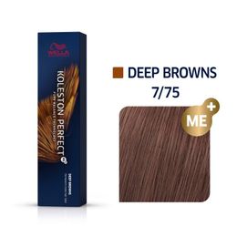 Wella Professionals Koleston Perfect Me+ Deep Browns 7/75 mittelblond braun-mahagoni 60ml