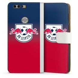 DeinDesign Handyhülle Offizielles Lizenzprodukt RB Leipzig Verlauf RB Leipzig, Huawei Honor 8 Hülle Handy Flip Case Wallet Cover Handytasche Leder
