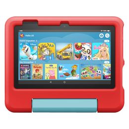 Amazon Fire 7 Kids (2022), Tablet, 16 GB, Zoll, Schwarz, Rot