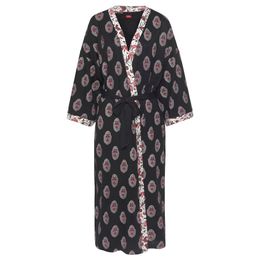 s.Oliver Long Bathrobe female Black size 44/46