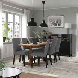 IKEA NACKANÄS / BERGMUND Tisch und 6 Stühle