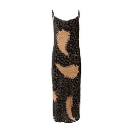 Nasty Gal Kleid Damen Größe 34 dunkelbeige / grün / hellrot / schwarz Winterkleid