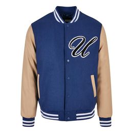 Urban Classics &Uuml;bergangsjacke 'Big U' Herren Gr&ouml;&szlig;e 5XL beige / dunkelblau / schwarz / wei&szlig;