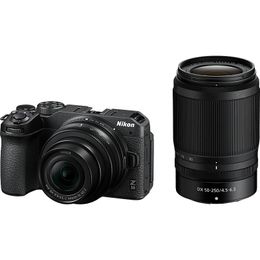 Nikon Nikon Z30 Kit Systemkamera mit Objektiv 16-50 mm, 55-250 7,5 cm Display Touchscreen, WLAN