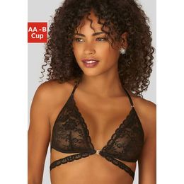 Petite Fleur Gold Bralette-BH schwarz Gr. 85B. Ohne Bügel