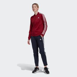 adidas Sportswear Große Größen: Trainingsanzug, bordeaux+schwarz, Gr.M