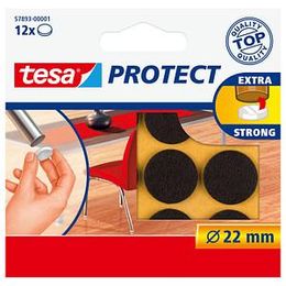 Tesa Protect® Filzgleiter Kunststoff Ø 2,2 cm, 12 St.