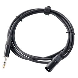 Pronomic JXM-Kabel (6,3mm Stereo-Klinke -> XLR male 3-pol) Stecker handgelötet Audio-Kabel