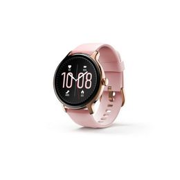 Hama Smartwatch 4910 Damen Herren, Blutdruck, Fitnesstracker wasserdicht Smartwatch, wasserdicht, rosa