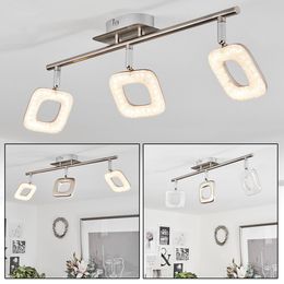 hofstein Villenauxe Deckenleuchte LED Chrom, Nickel-Matt, 3-flammig