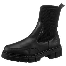 Rieker Schlupfboots, mit elastischem Einstieg schwarz 37 Schlupfboots mit Anziehlasche