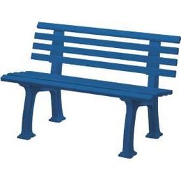 BLOME Gartenbank, 2-Sitzer, L 1200 mm, blau