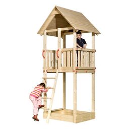 Weka Spielturm Tabaluga Drachenturm mit Satteldach, BxTxH: 150x165x331 cm, beige