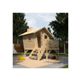 Weka Spielhaus Tabaluga Abenteuerspielhaus Lotti, BxTxH: 214,5x223,5x216 cm, beige