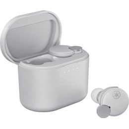 Yamaha TW-E7B In-Ear-Kopfhörer (Active Noise Cancelling (ANC), On-Ear-Erkennung, Sprachsteuerung, Google Assistant, Siri, Bluetooth), weiß